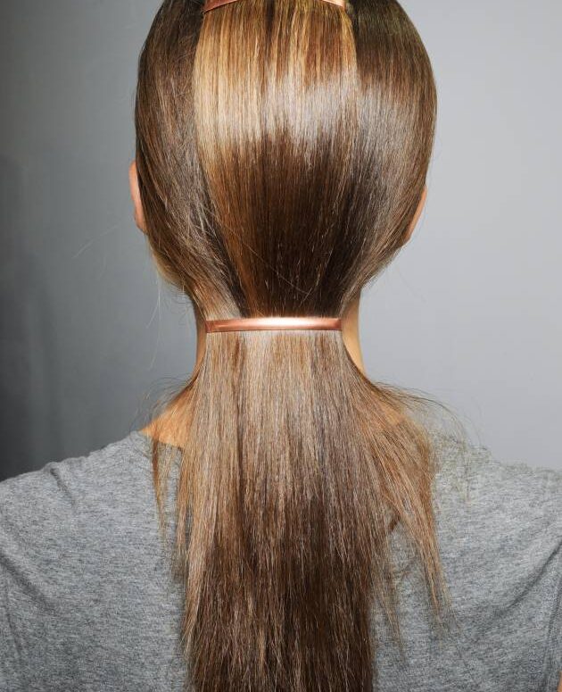 Spotted on the catwalks: the flat hair slide