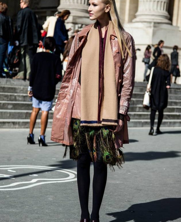 Streetstyle: the rigid wet look