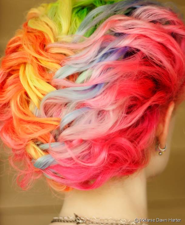Coloured hair trends... multi-coloured, brightly coloured and ...